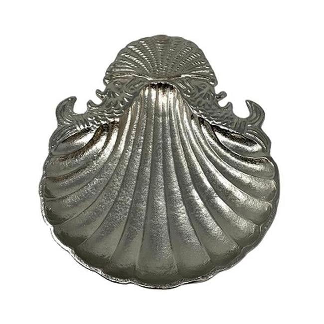 Metrotex Designs 14014 Shell Dish Plate - Aluminum - Walmart.com