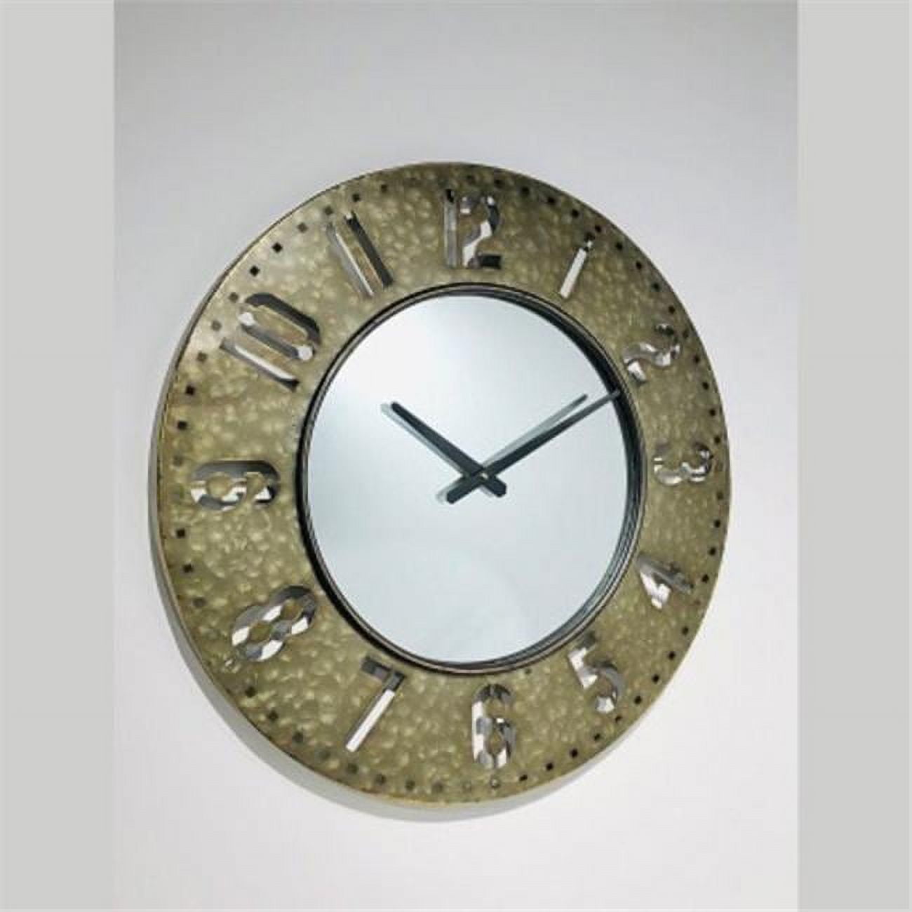 Metrotex Designs 22005 Laser Cut Metal Wall Clock Mirror - Walmart.com