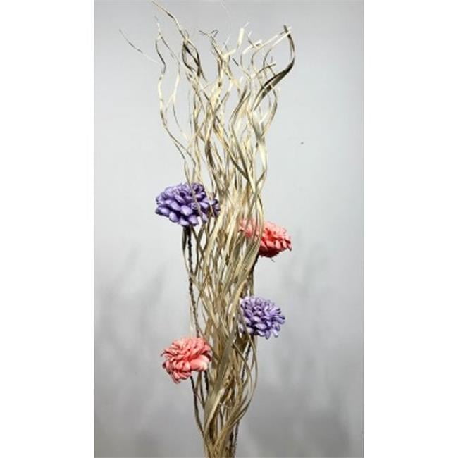 Metrotex Designs 41150 Palm Mag with Lavender Flowers Drop-in Bouquet ...