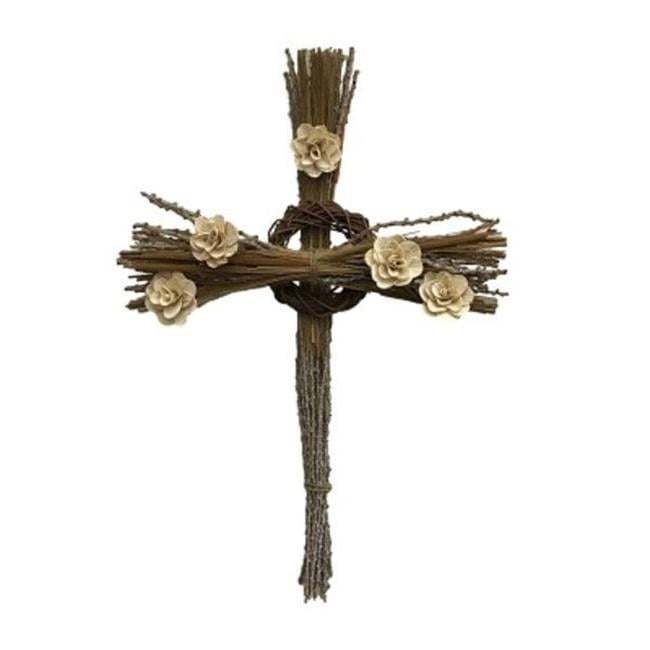 Metrotex Designs 41203 Natural & Cattails Pilgram Cross - Walmart ...