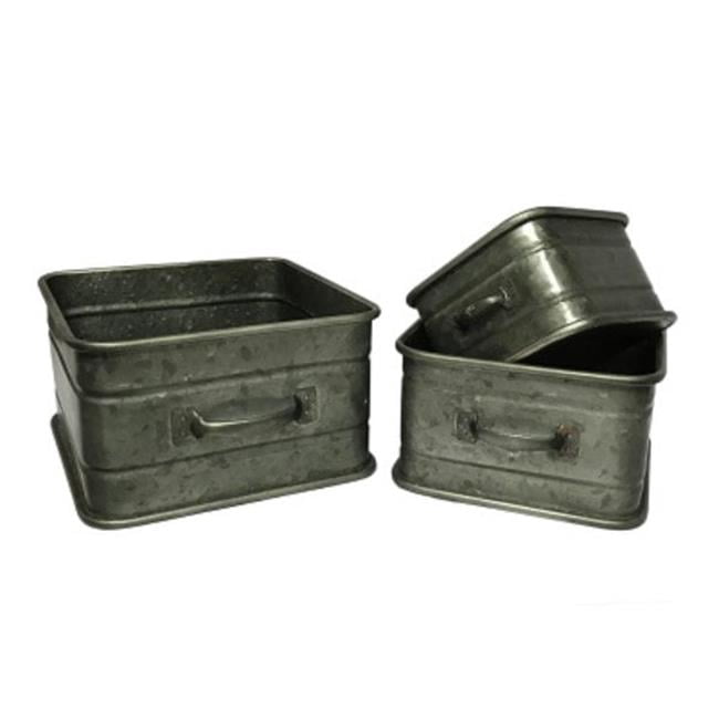 Metrotex Designs 50021 Graphite File Drawer Planters, Set of 3 ...