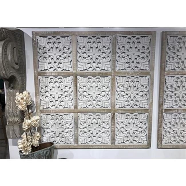 Metrotex Designs 60040 Marrakech 9 Panel Wall Art, Natural & Whitewash ...