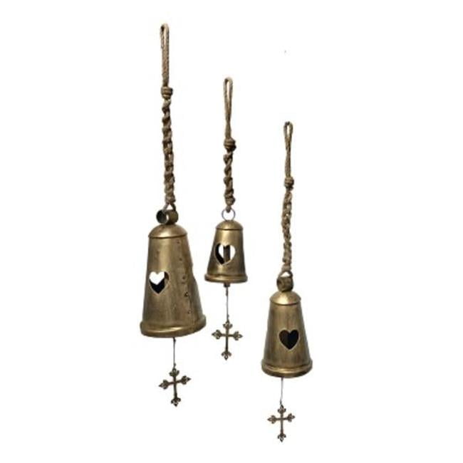 Metrotex Designs 62031 St Elizabeth Bells, Burnished Gold - Set of 3 ...