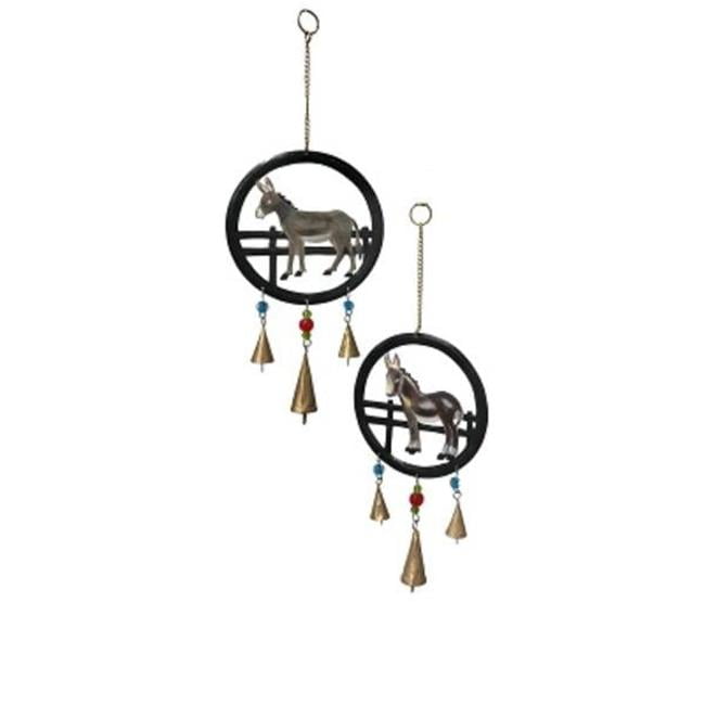 Metrotex Designs 62059 Donkey Wind Chime, Grey - Set of 2 - Walmart.com