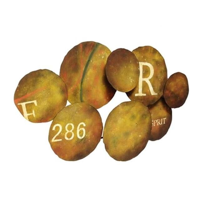Metrotex Designs 695079 37.5 x 2.25 x 22 in. R Metal Wall Decor ...