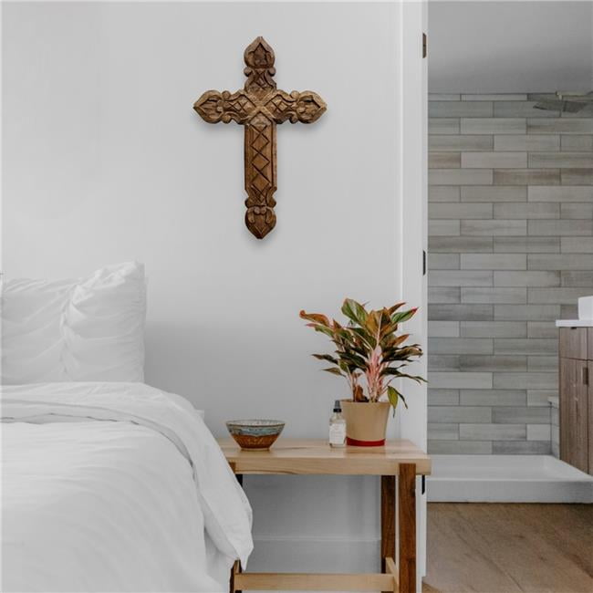 Metrotex Designs 73064 12 x 0.75 x 17.75 in. Embassy Wall Cross ...