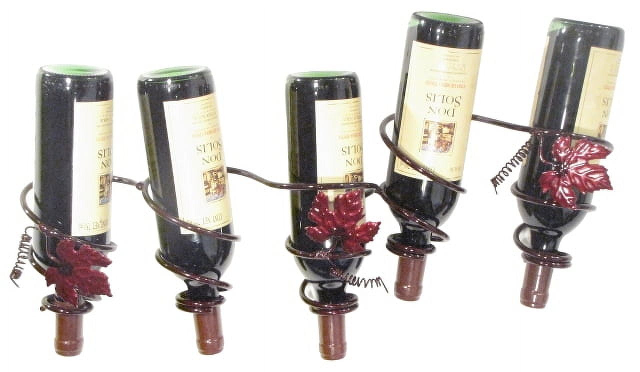 Metrotex Designs Grapevine 5 Bottle Wall Mounted Wine Rack - Walmart.com