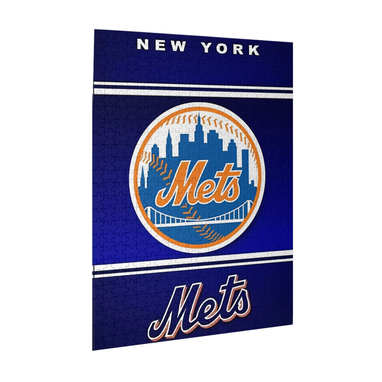 Mets 2025 New Wooden Baseball Team Logo Jigsaw Puzzle (500-Piece ...