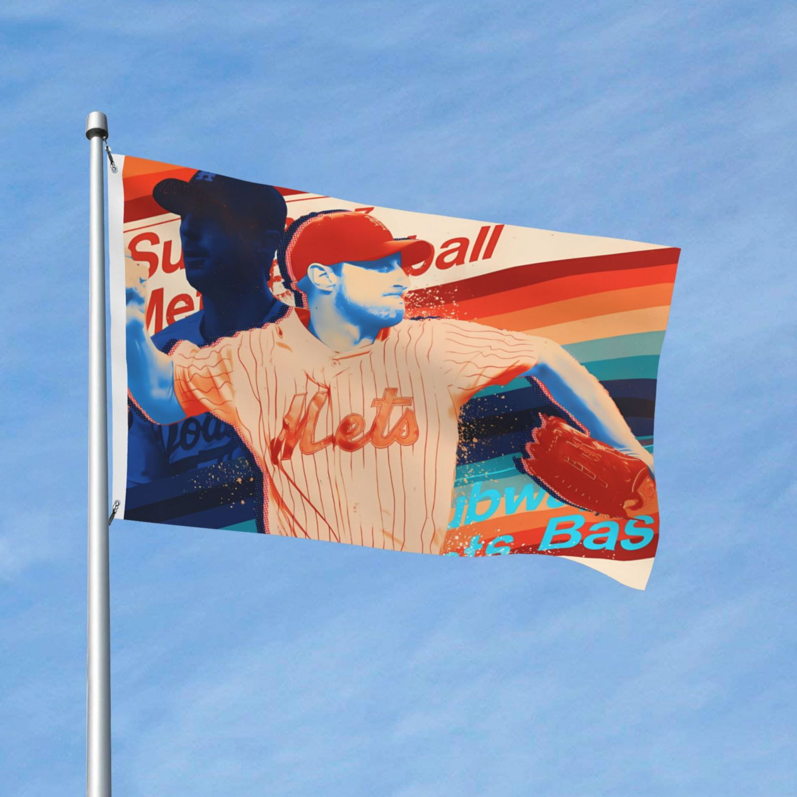 Mets Baseball Team 3x5 ft Indoor and Outdoor Double Sided Flag ...