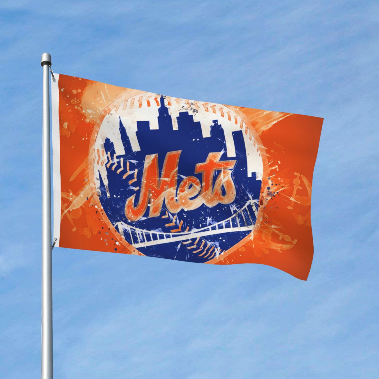 Mets Baseball Team 3x5 ft Indoor and Outdoor Double Sided Flag ...