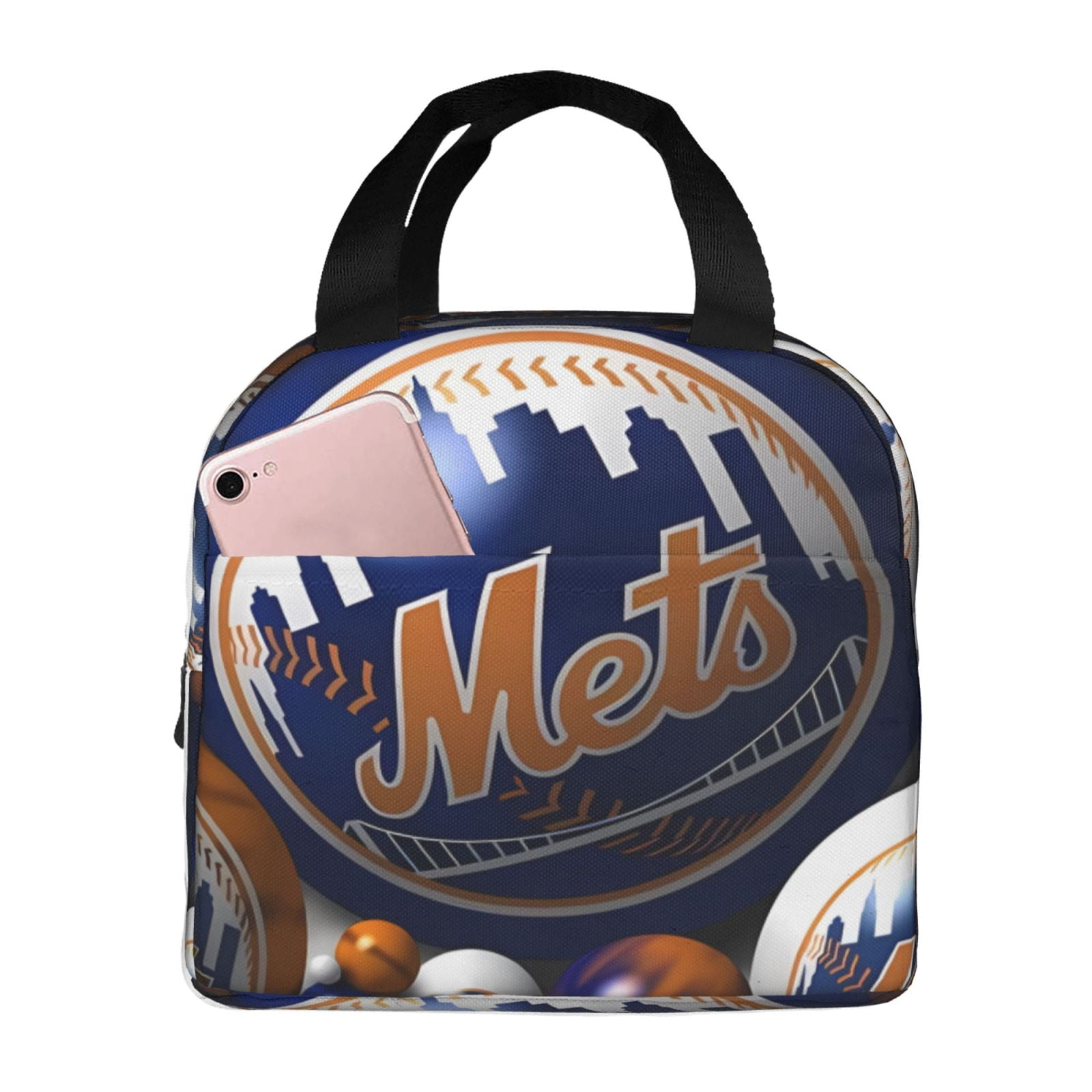 Mets Baseball Team Campus Insulated Lunch Bag, Leak-Proof Lunch Box ...