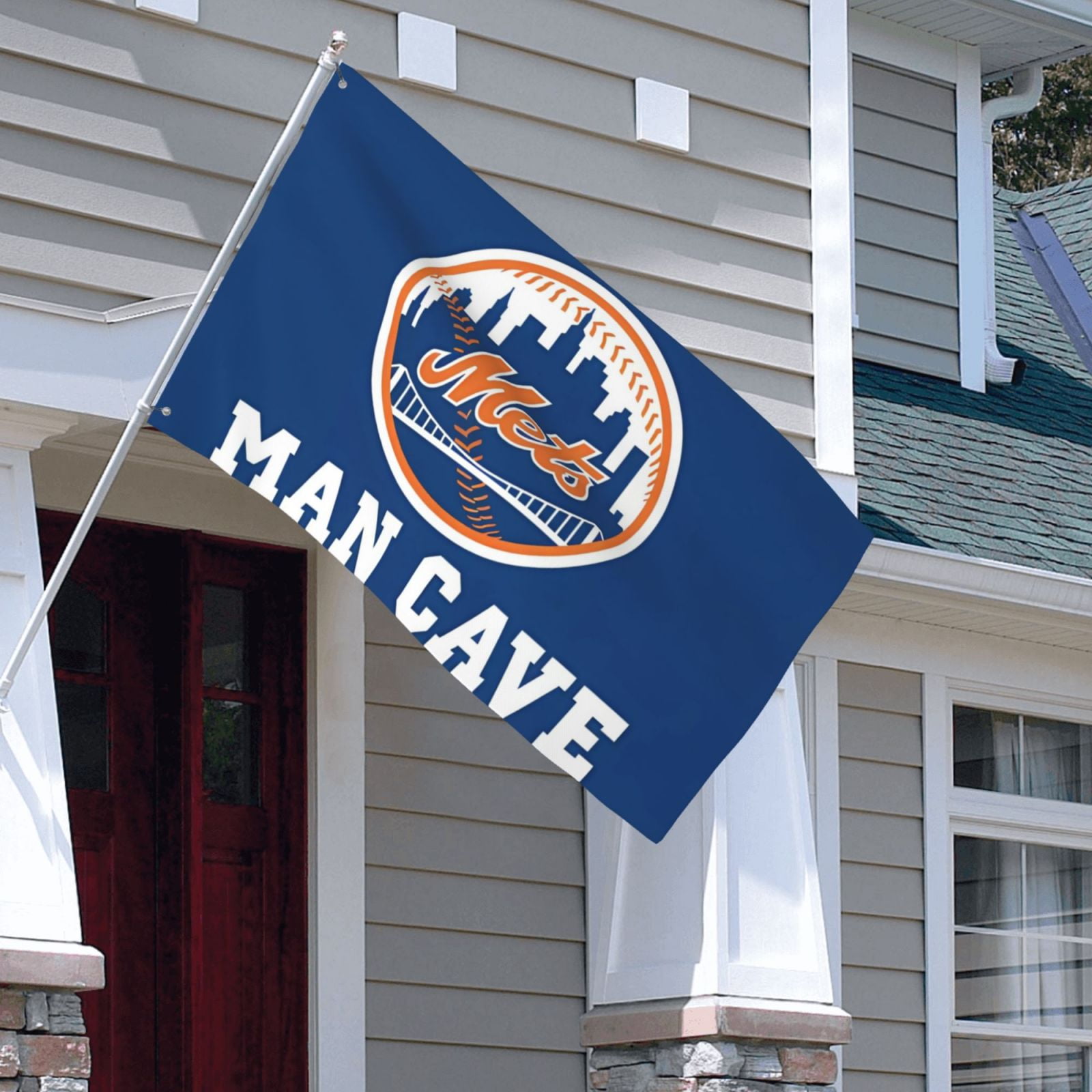 Mets Baseball Team Custom 3x5FT Polyester Flag, Easy to Install, With ...