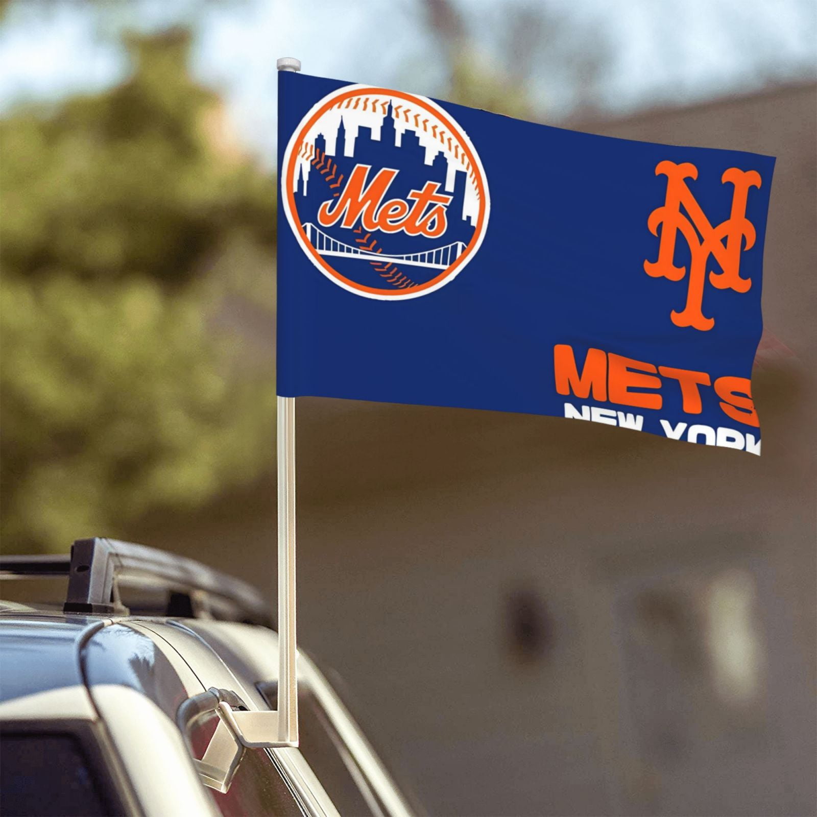 Mets Baseball Team Custom Car Flag 12 x 18 Inch Baseball Team Logo Fan ...