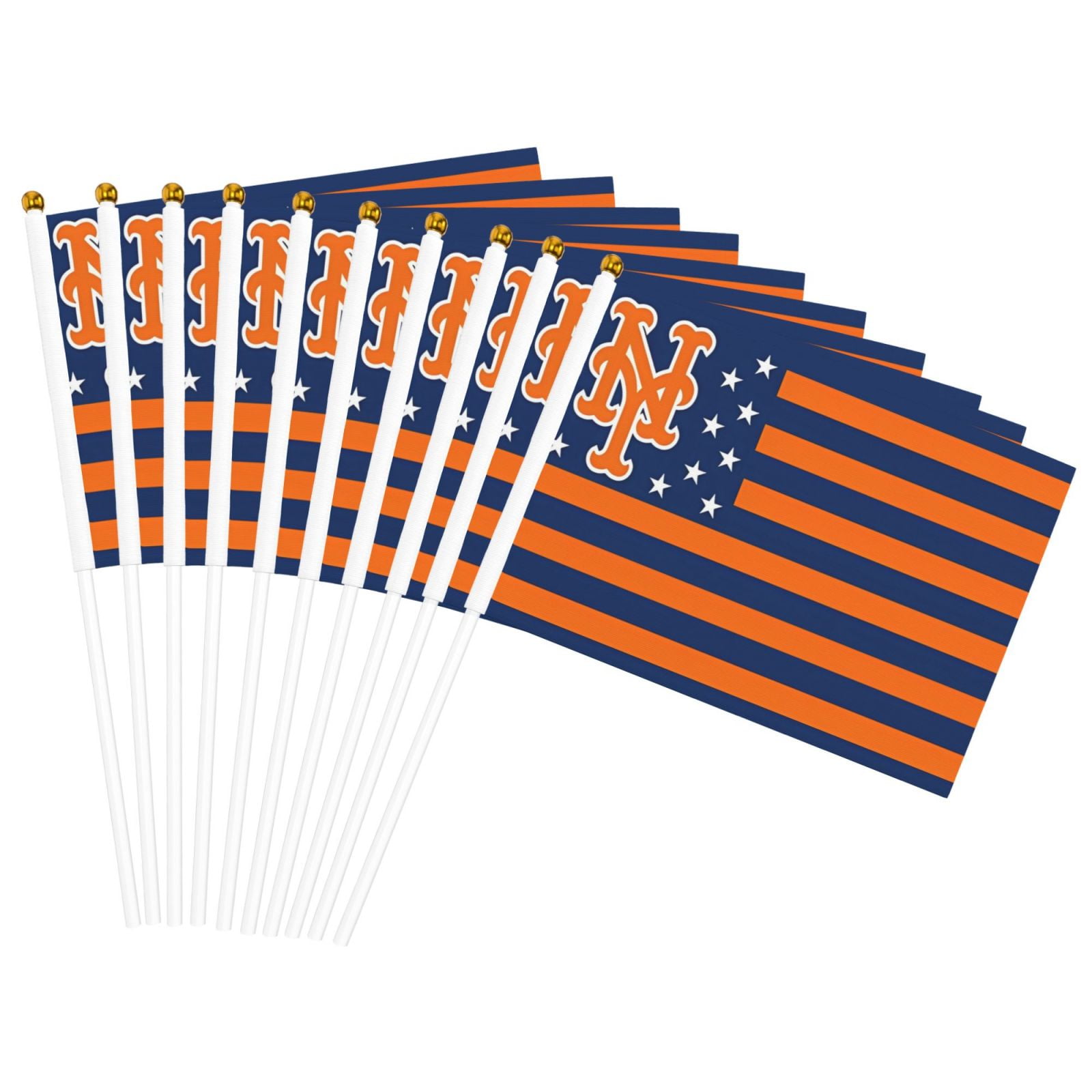 Mets Baseball Team Custom Double Sided Hand Waving Flag Multi-Pack ...