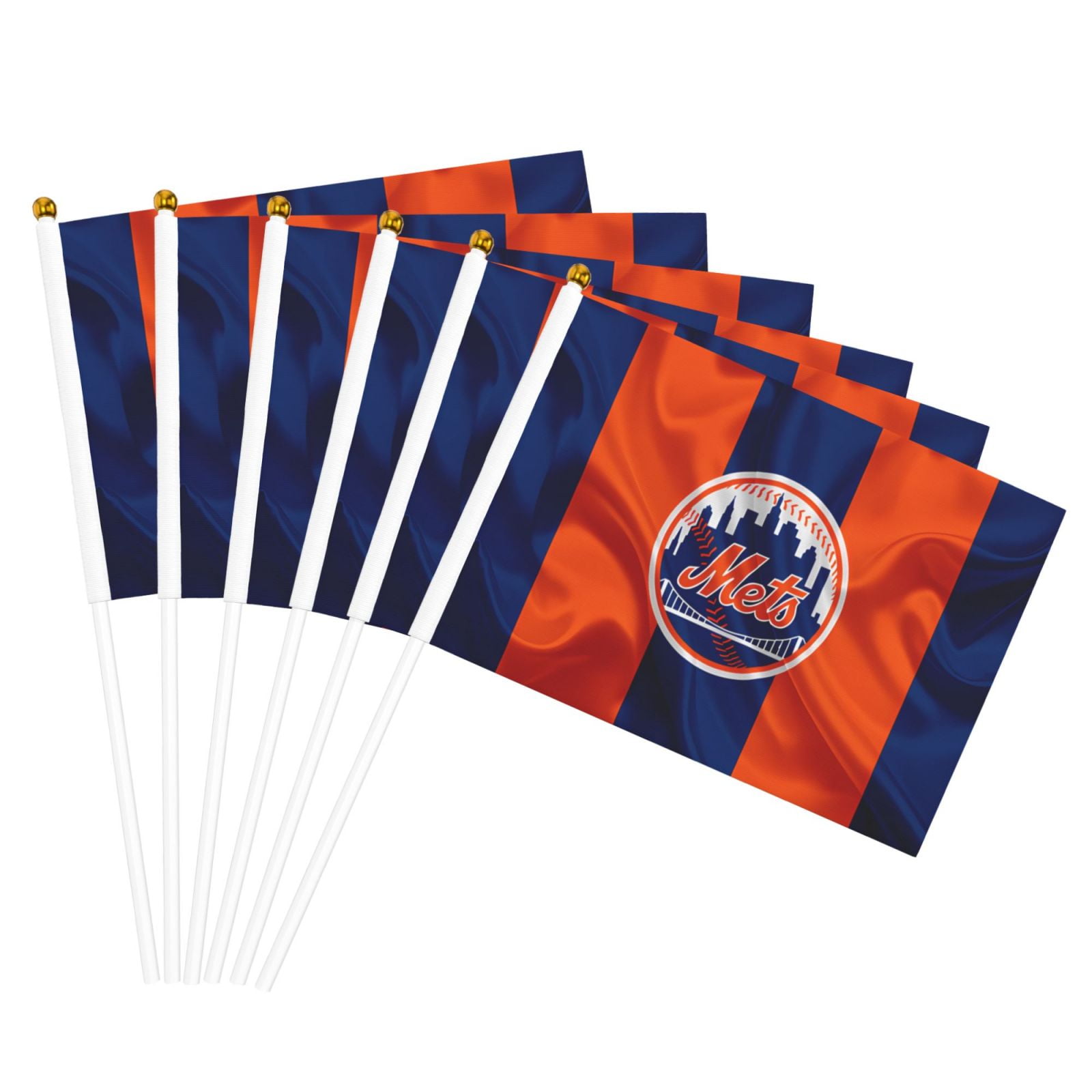Mets Baseball Team Custom Double Sided Hand Waving Flag Multi-Pack ...