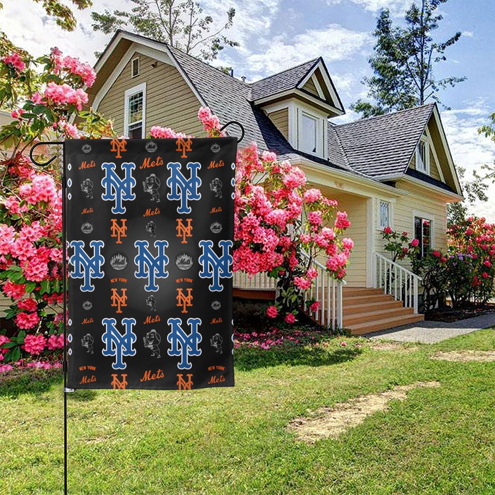Mets Baseball Team Custom Garden Flags Personalized Yard Flags with ...