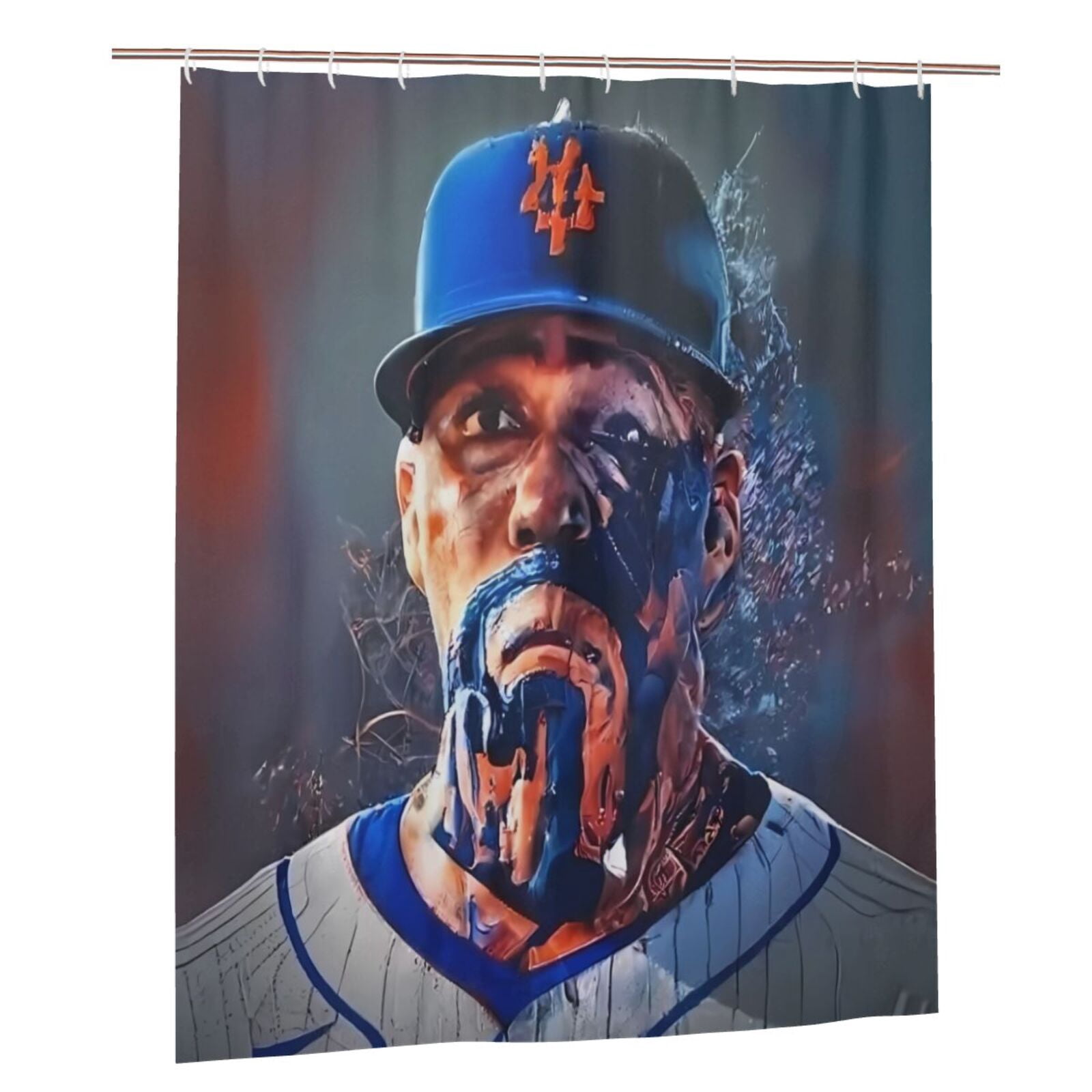 Mets Baseball Team Custom Waterproof Shower Curtain 60x72in Quick ...