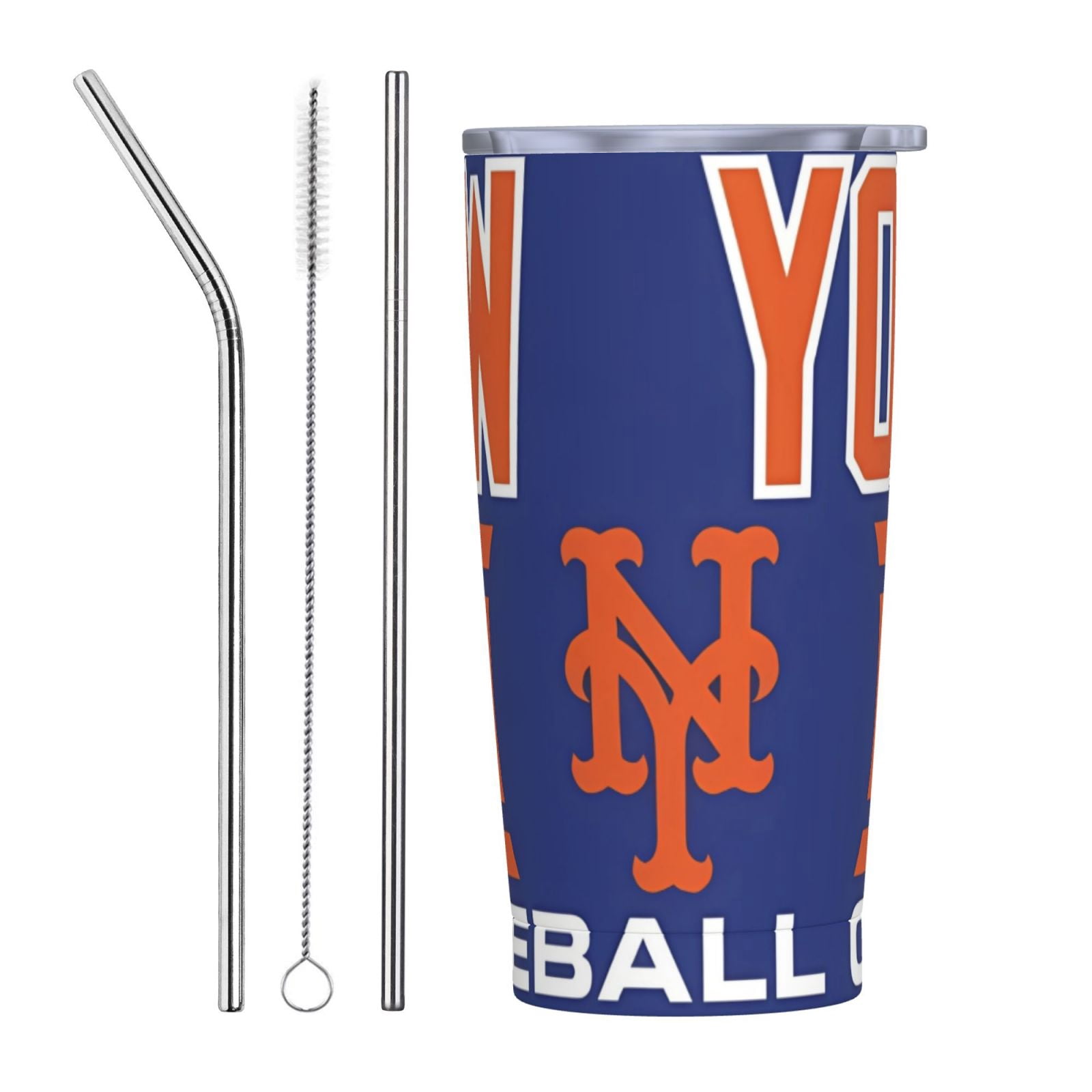 Mets Baseball Team Customized 20oz Car Cup Stainless Steel Car Water ...