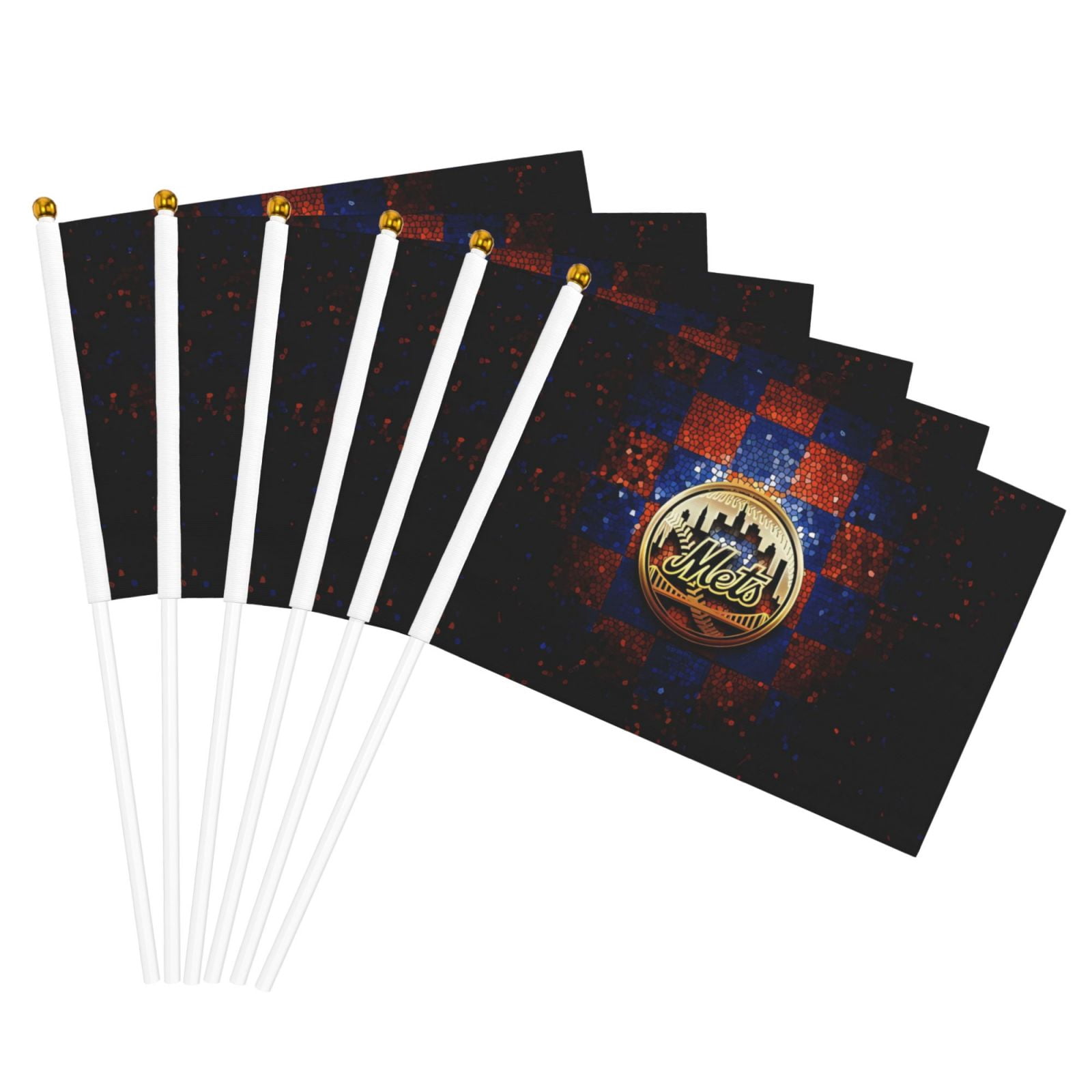 Mets Baseball Team Double Sided Hand Waving Flag, Spectator Hand Waving ...