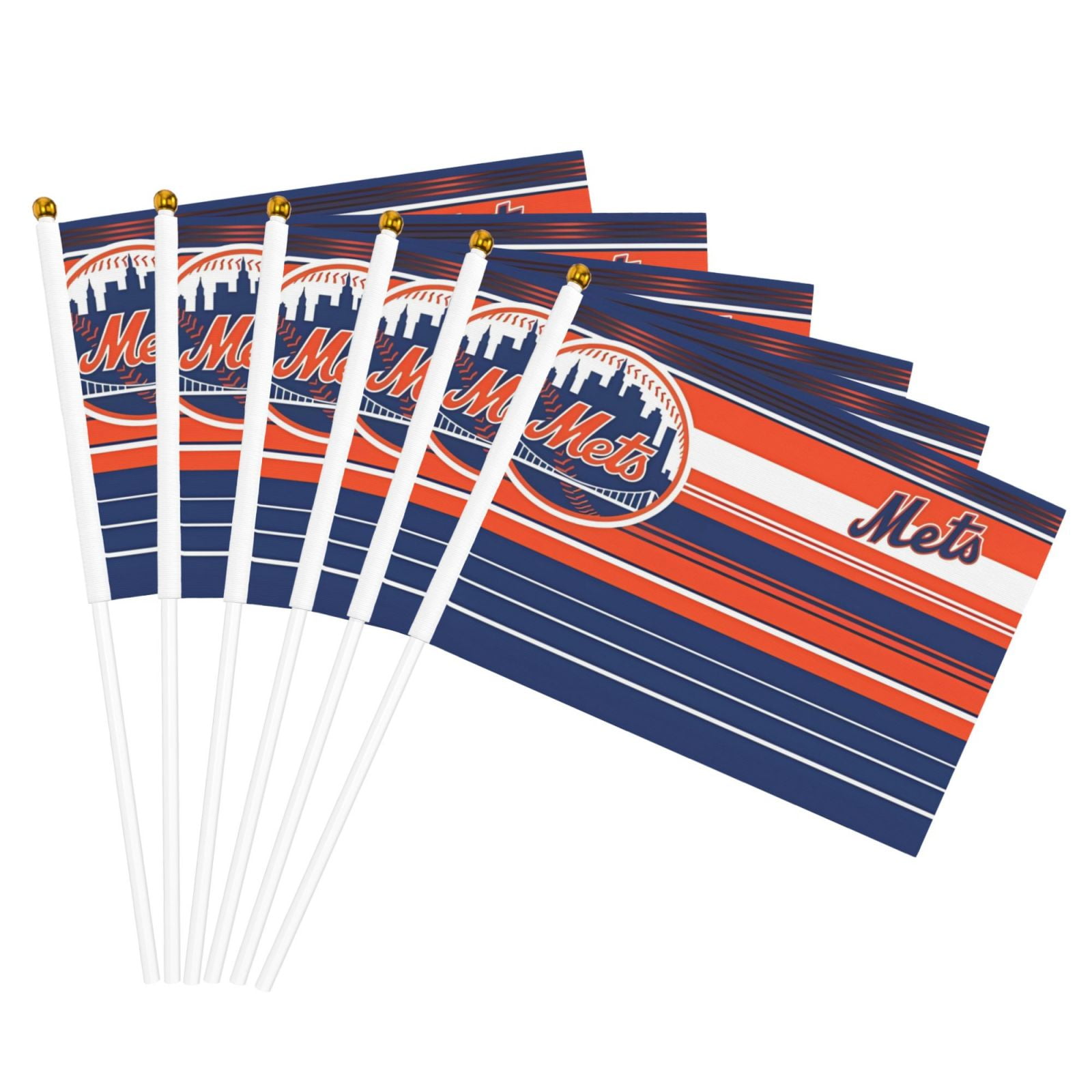 Mets Baseball Team Double Sided Hand Waving Flag, Spectator Hand Waving ...