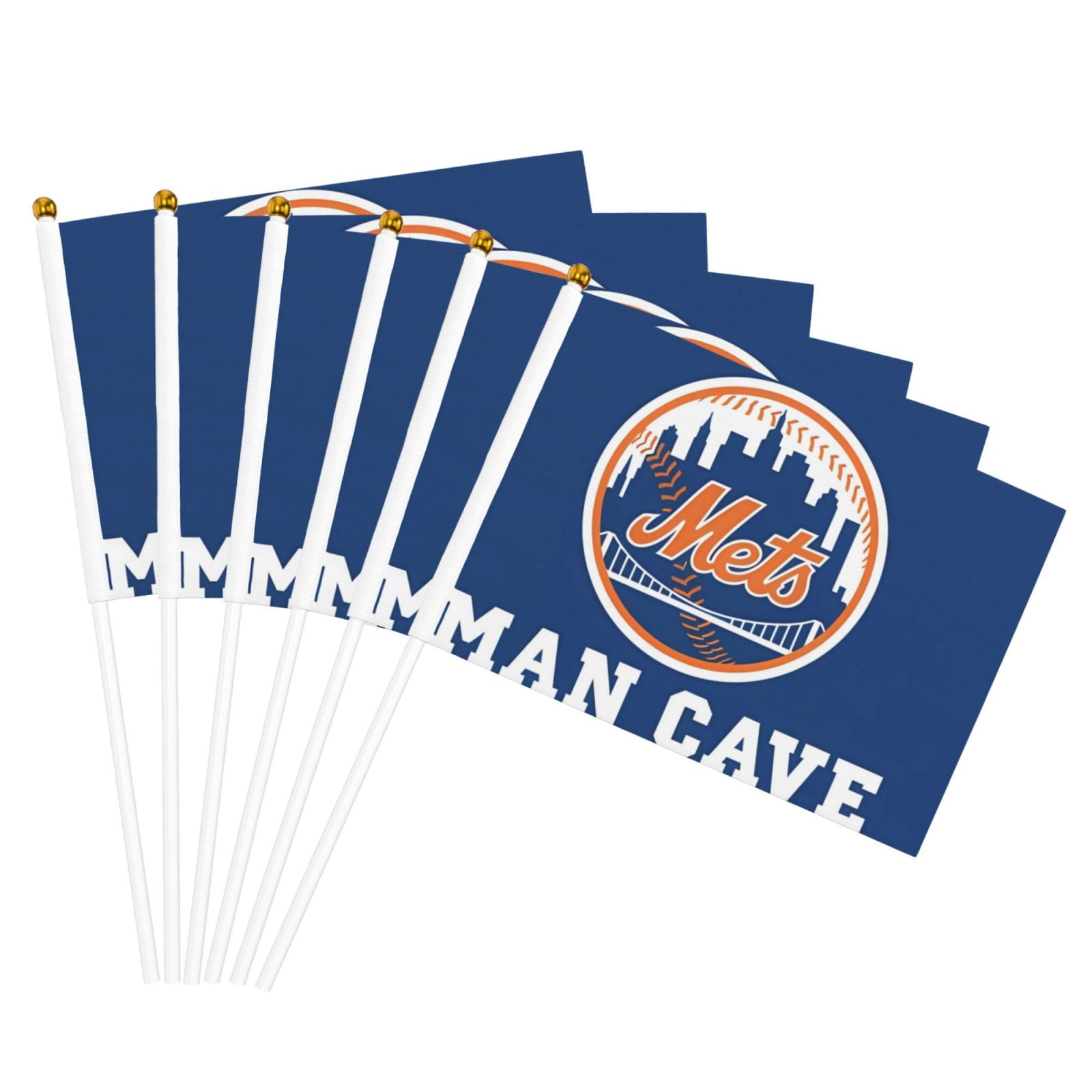 Mets Baseball Team Double Sided Hand Waving Flag, Spectator Hand Waving ...