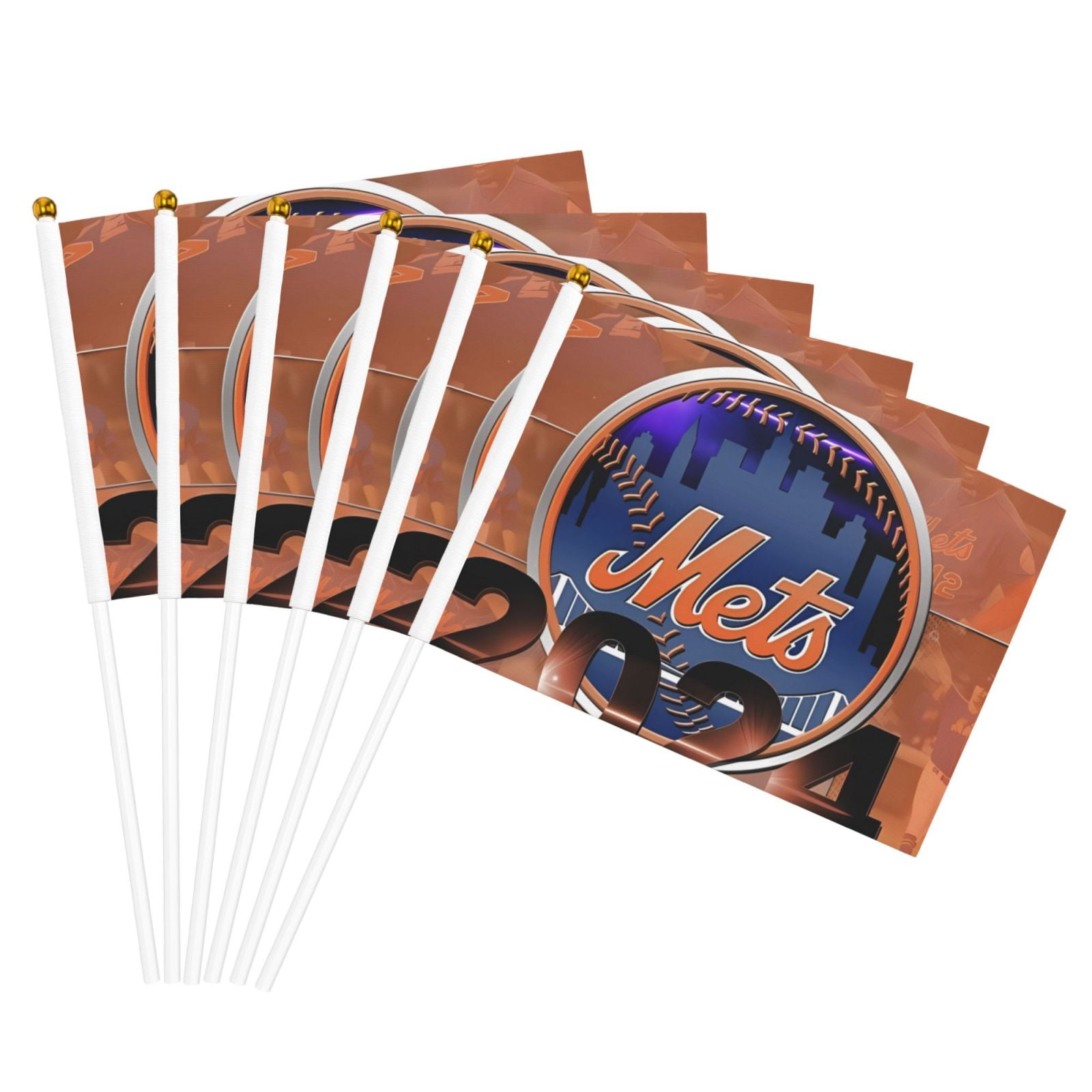 Mets Baseball Team Double Sided Hand Waving Flag, Spectator Hand Waving ...