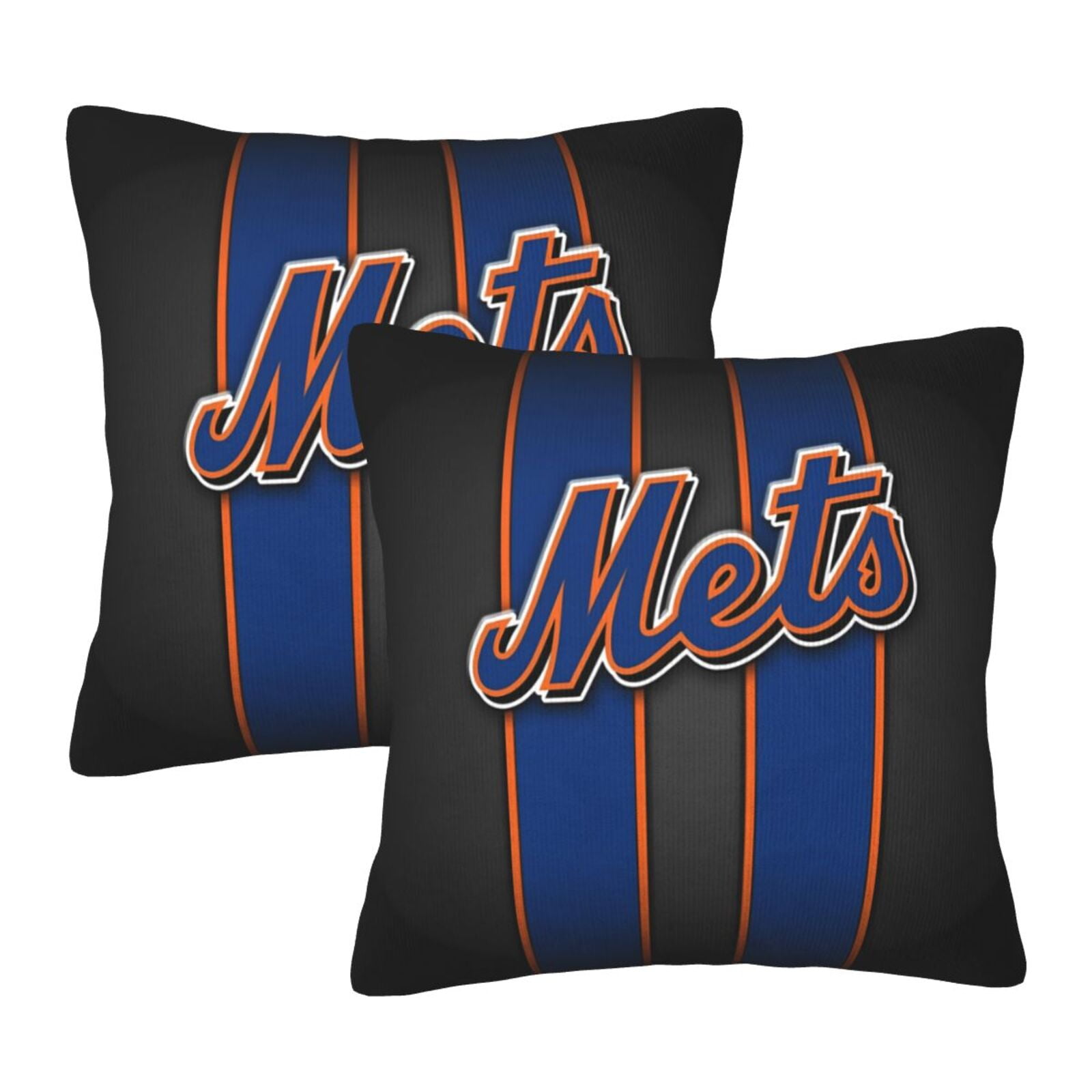 Mets Baseball Team Double Sided Plush Pillow Cover (2 Pack), Sofa ...