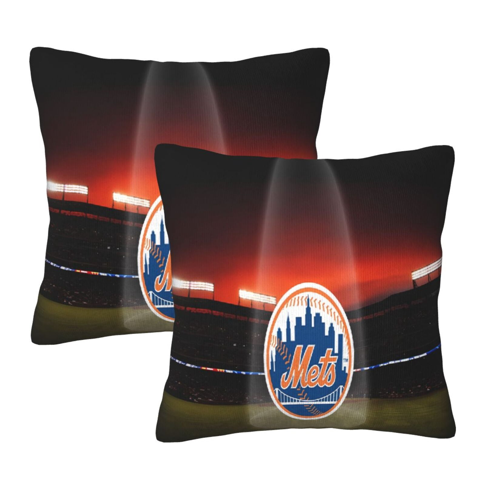 Mets Baseball Team Double Sided Plush Pillow Cover (2 Pack), Sofa ...
