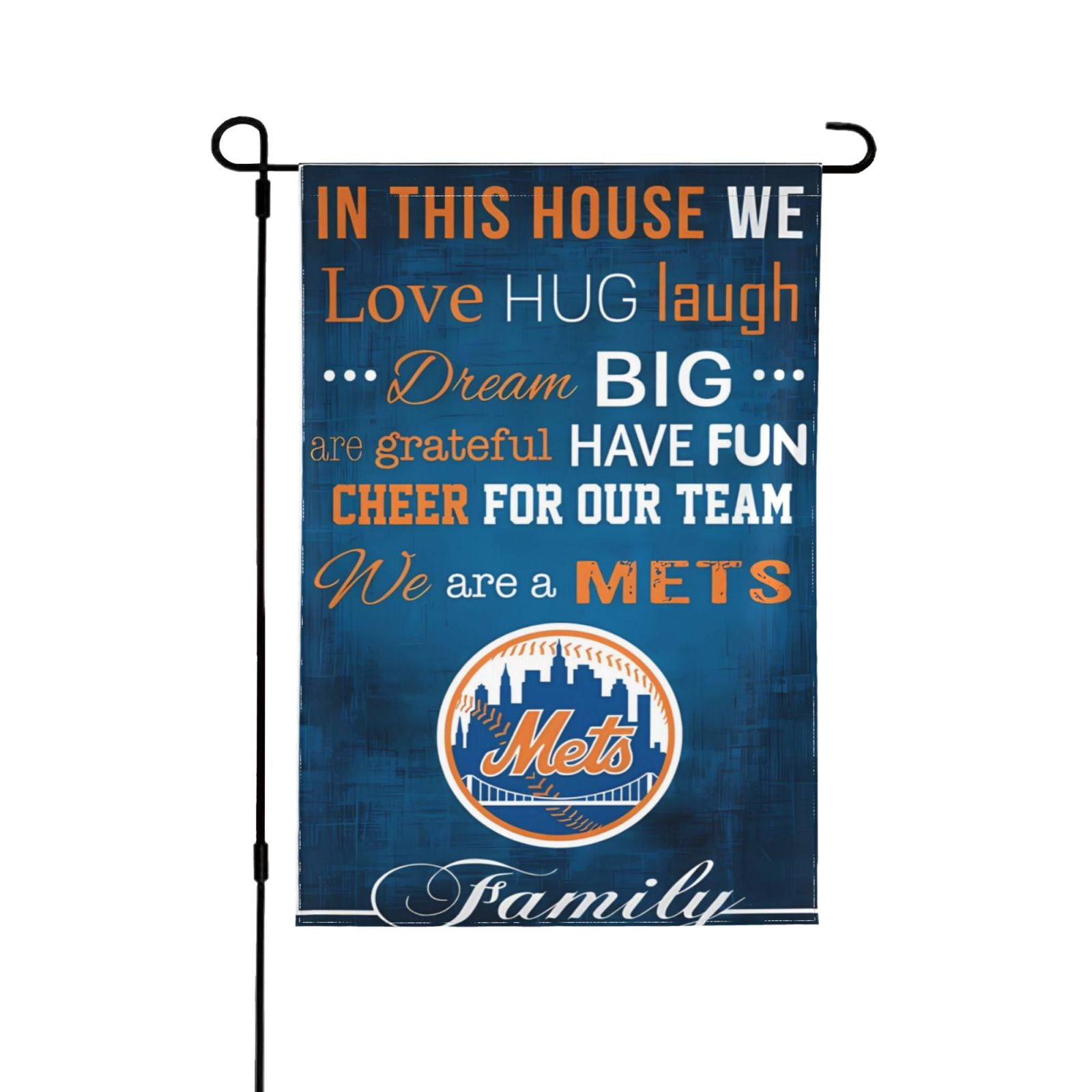 Mets Baseball Team Front Garden Flag, Fans Spectator Flag Hanging Flag ...