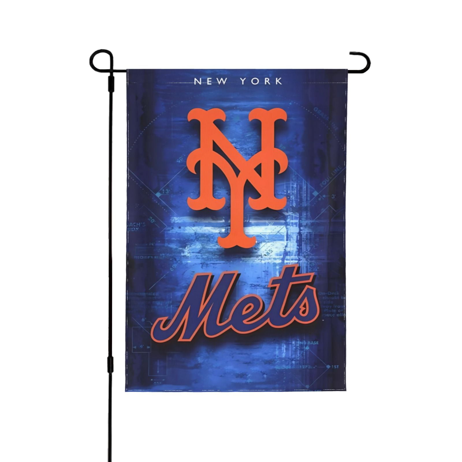 Mets Baseball Team Front Garden Flag, Fans Spectator Flag Hanging Flag ...