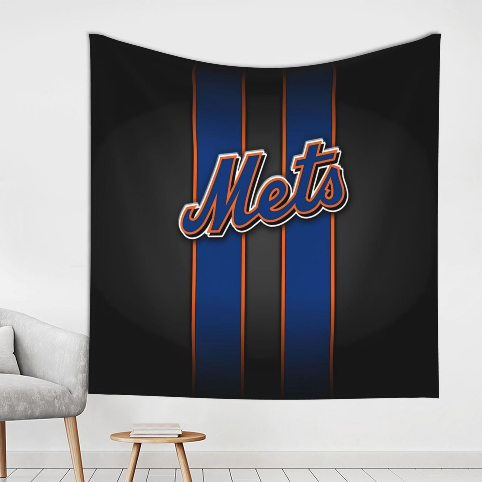 Mets Baseball Team Themed Wall Hanging 59x59 Inches, Luxurious Interior ...