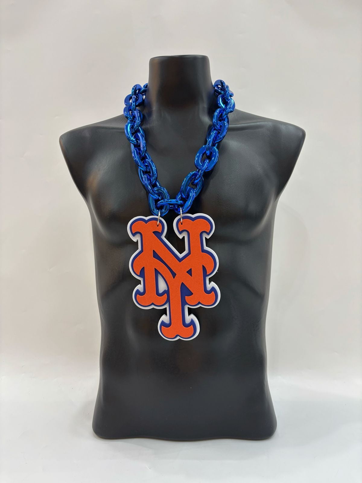 Mets Big Chain Necklace | 8x5.5” EVO Foam Pendant | New York Blue ...