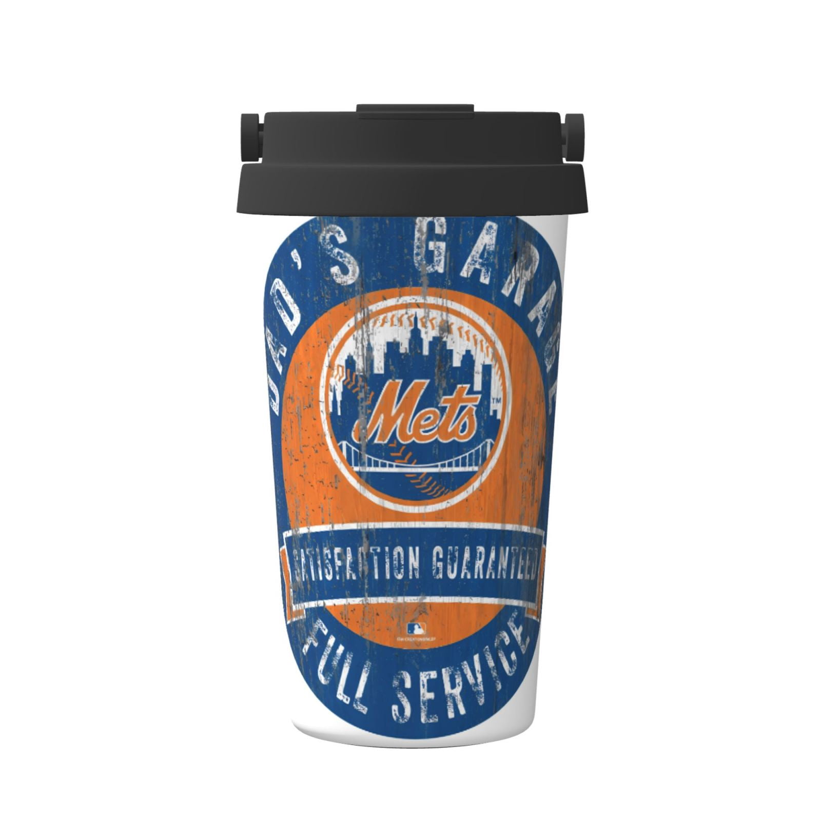 Mets Carry Insulated Coffee Mug White One Size Team Logo Double Walled ...