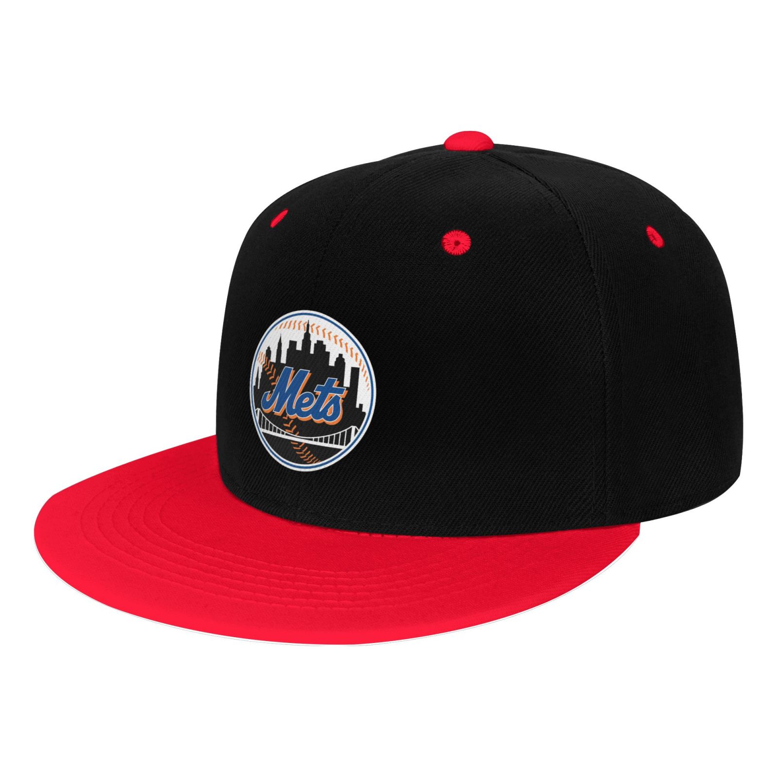 Mets Childrens Hat Flat Brim Sun Hat Contrast Color Hip Hop Hat ...
