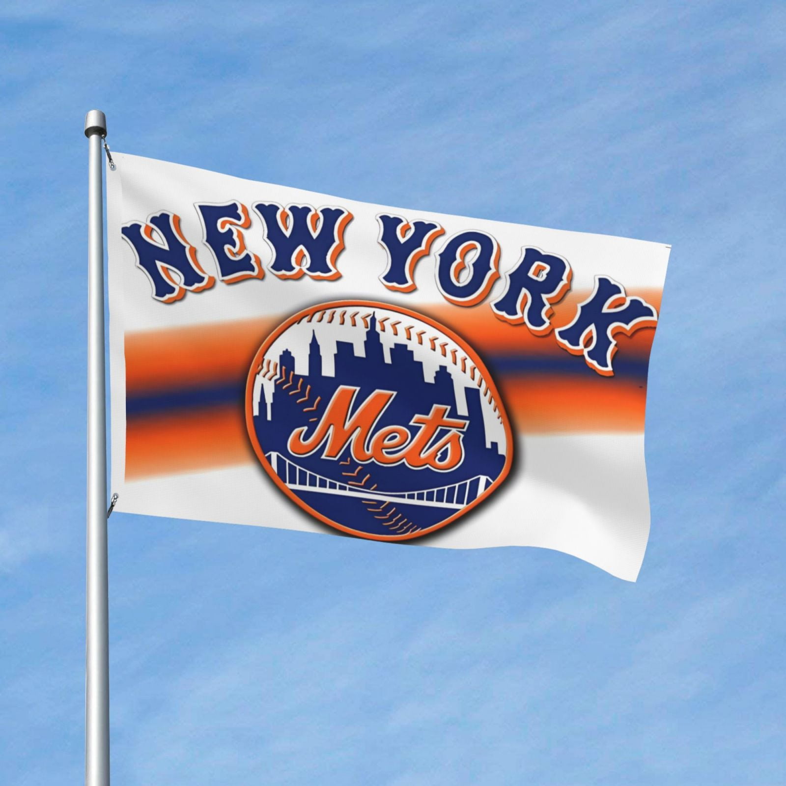 Mets Custom American Baseball Team Logo Double Sided Flag 3x5FT ...