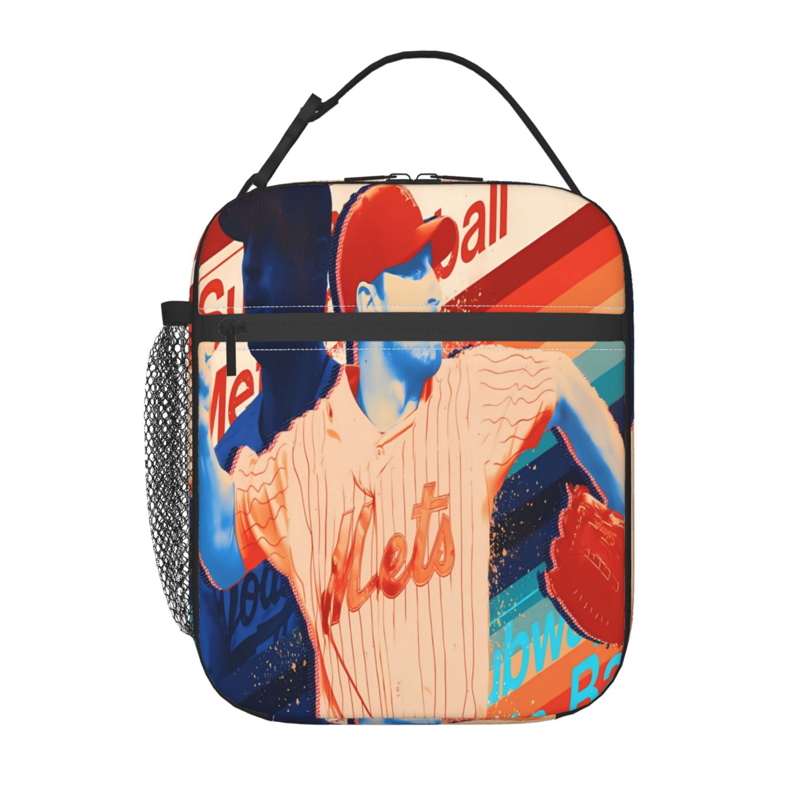 Mets Custom Campus Cooler Bags, Baseball Team Pattern Insulated Lunch ...