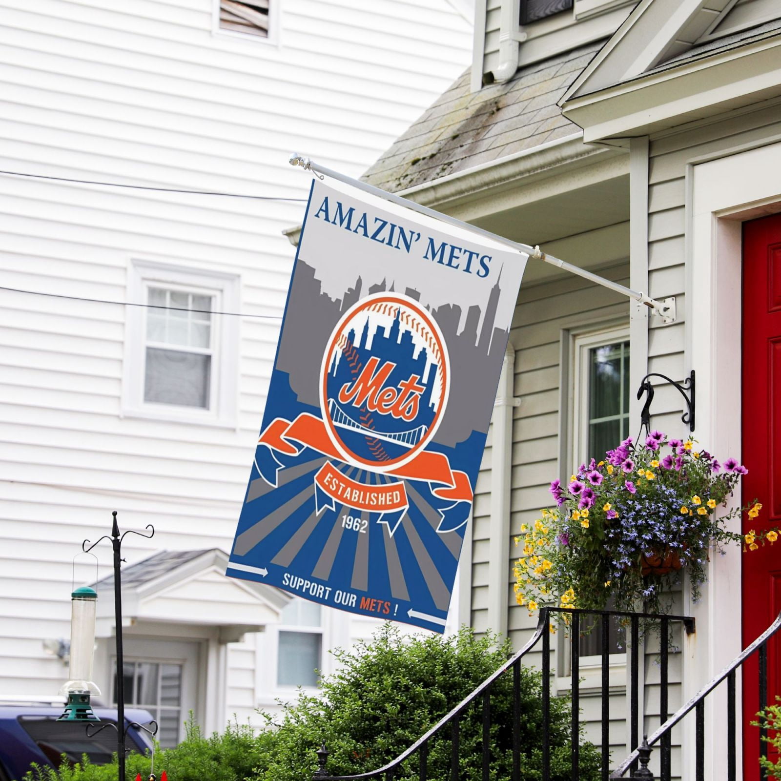 Mets Custom Outdoor Double Sided Flag 3x5ft Baseball Team Graphic ...