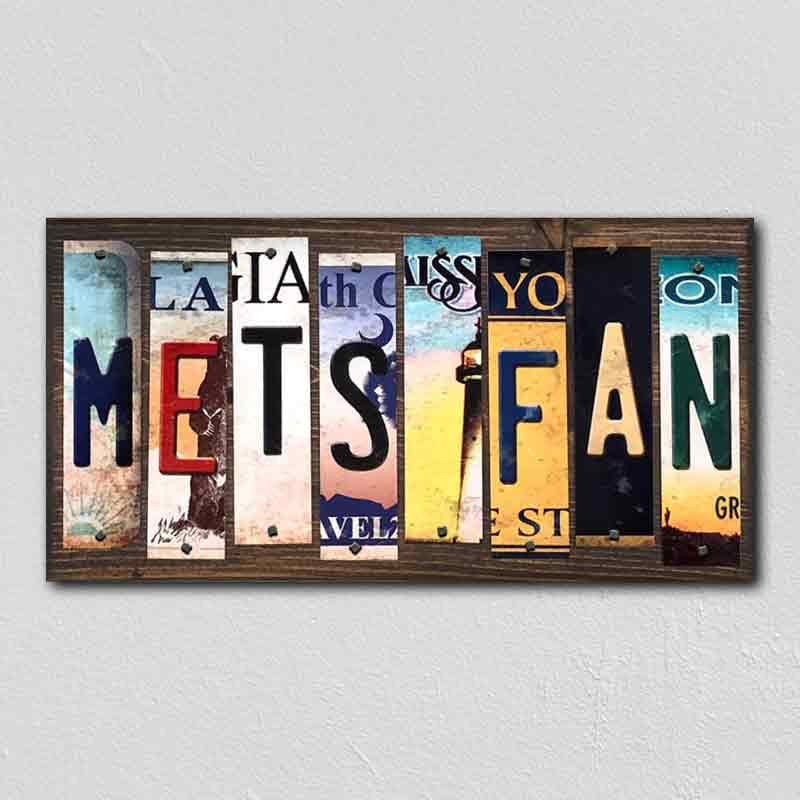 Mets Fan License Plate Tag Strips Novelty Wood Signs WS-393 8" x ...