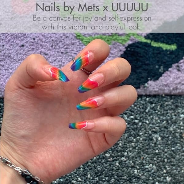 Mets Gel Nail | Stick on Half baked Gel nails | semi cured gel nail ...