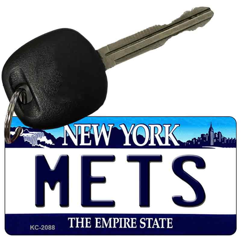 Mets New York State License Plate Tag Key Chain KC-2088 3" x 1.5" Key ...