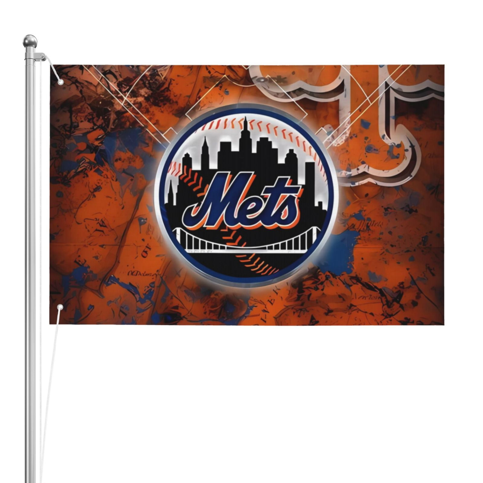 Mets Three Layer personalized Double Sided Flag Football Fans National ...