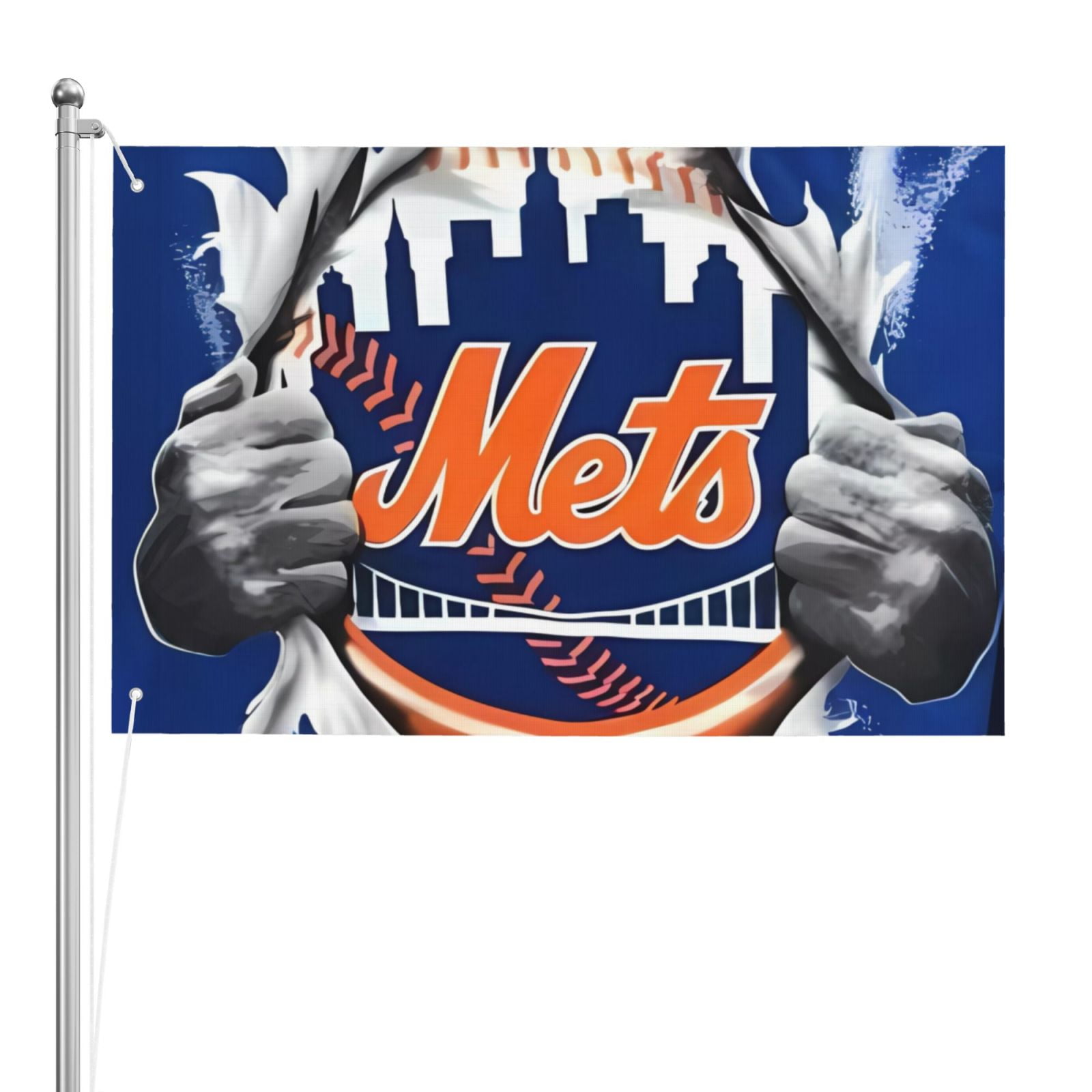 Mets Three Layer personalized Double Sided Flag Football Fans National ...