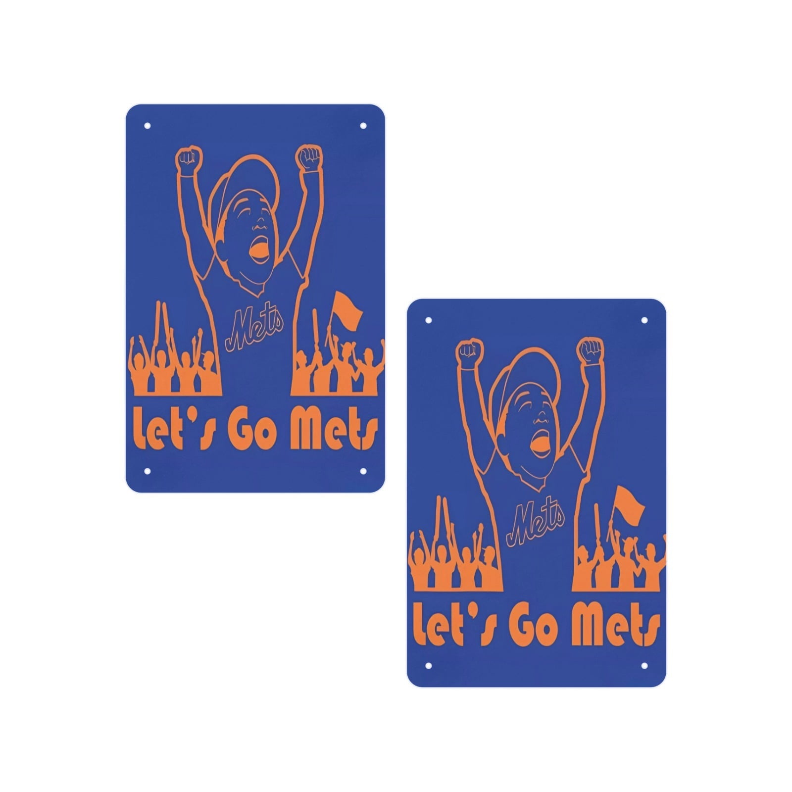 Mets Tin Painting Wall Decor Baseball Team Personalized Logo Graphics ...