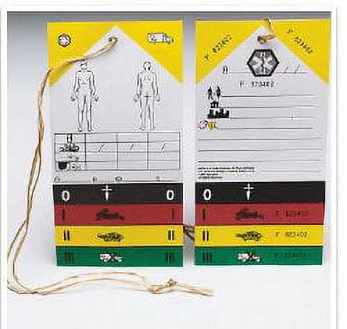Mettag Triage Tag, For Emergency Sites White / Yellow / Green, MT-137 ...
