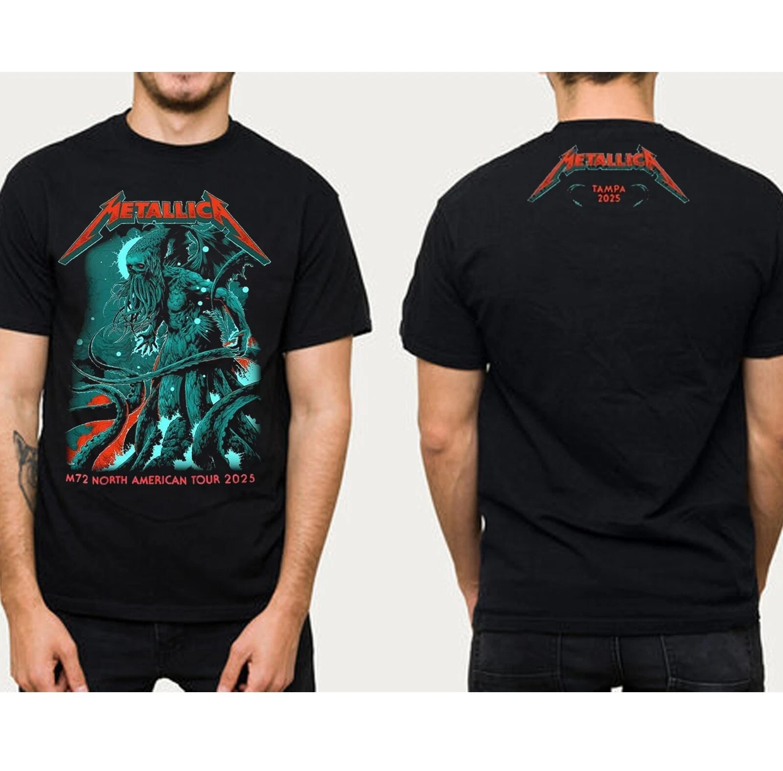 Mettallicaa M72 2025 Tour Tshirt, Metal Rock Band Shirt, Gift for Fans ...
