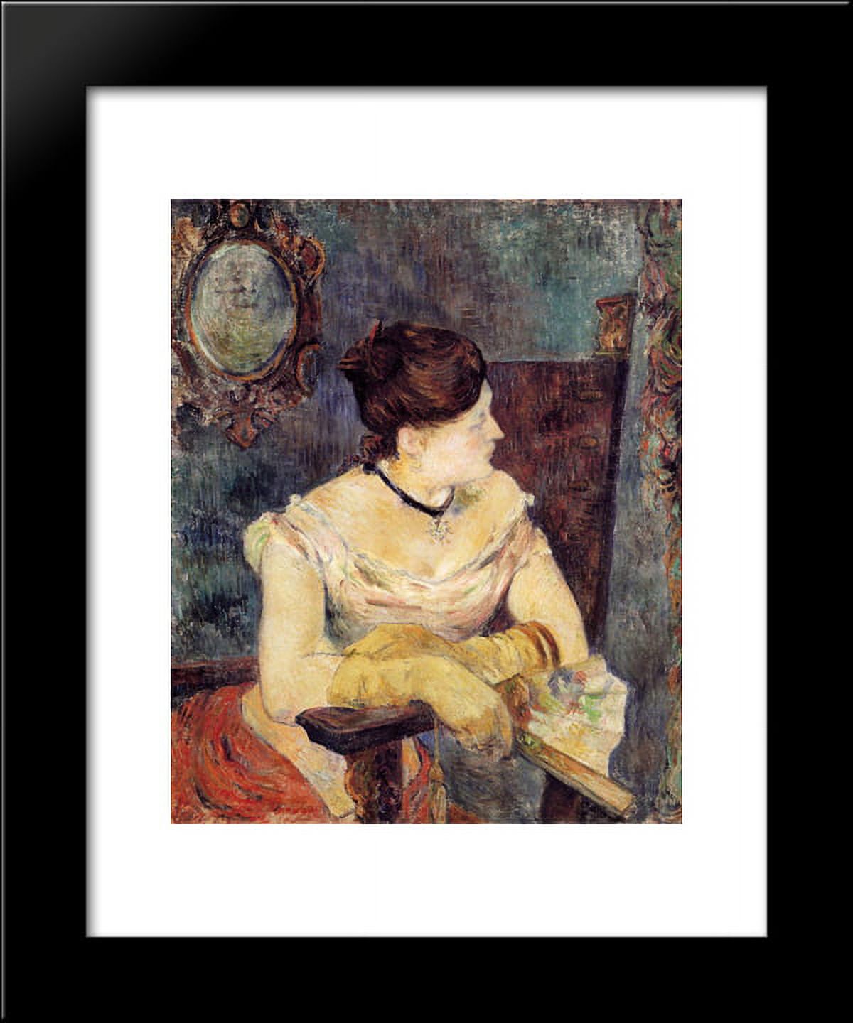 Mette Gauguin in an Evening Dress 20x24 Framed Art Print by Paul ...