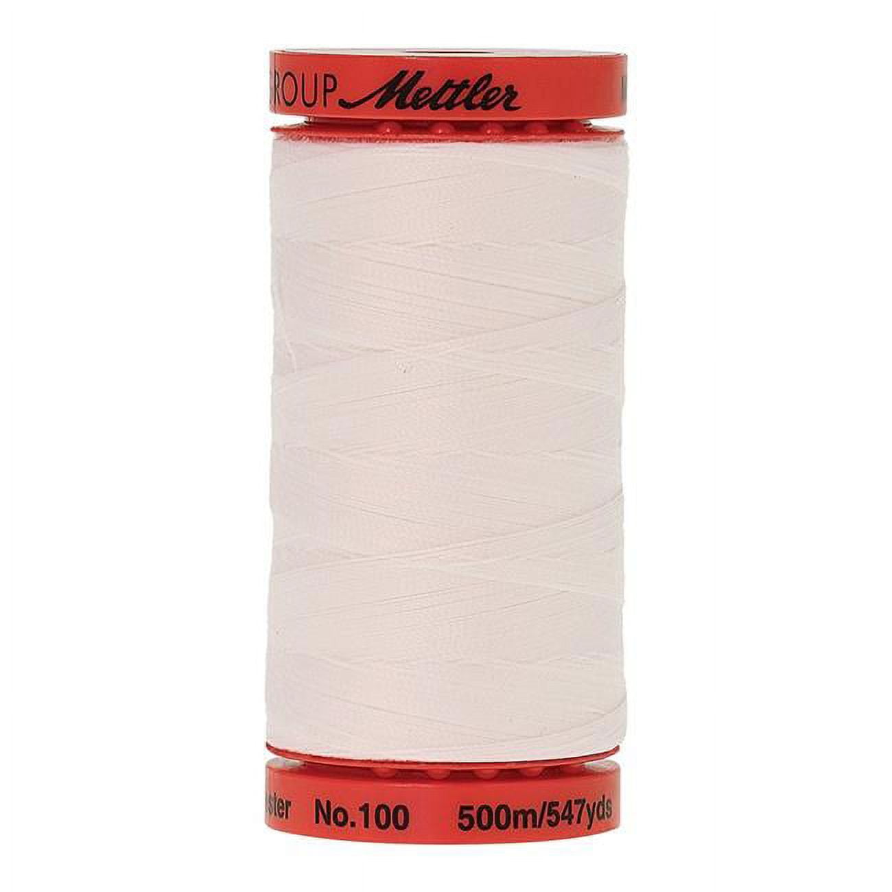 Mettler Metrosene 100% Core Spun Polyester 50wt 547yd-White - Walmart.com