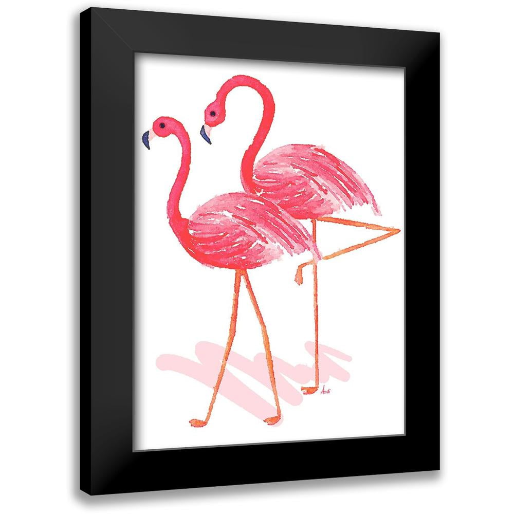 Metz, Andi 11x14 Black Modern Framed Museum Art Print Titled - Flamingo ...