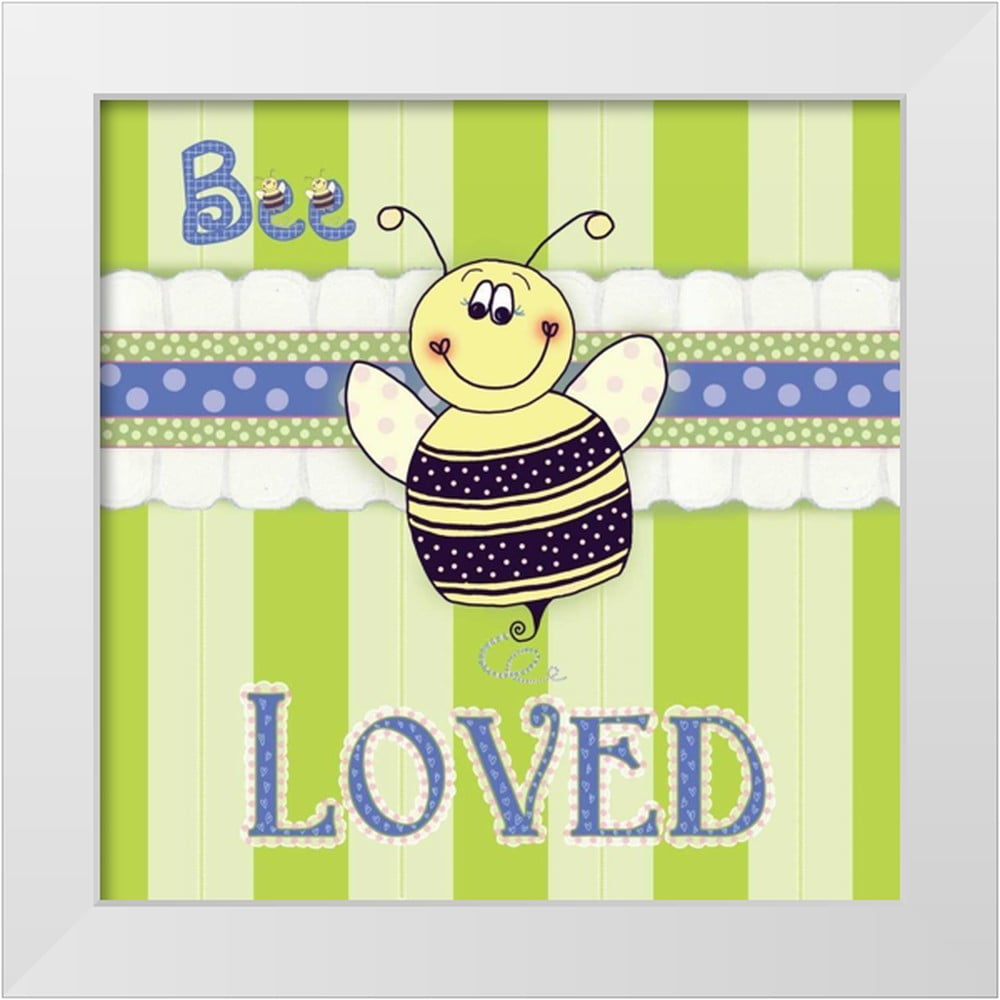 Metz, Andi 12x12 White Modern Wood Framed Museum Art Print Titled - Bee III - Walmart.com