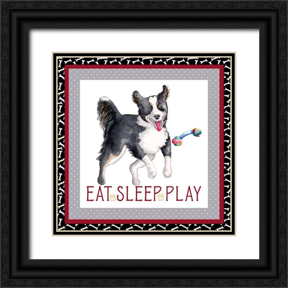 Metz, Andi 20x20 Black Ornate Wood Framed with Double Matting Museum ...